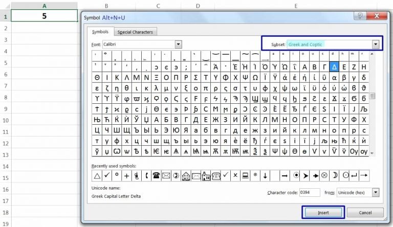 06 Easy Steps How to Insert Delta Symbol in Excel?